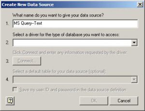 Use MS Query with Text Files for Dynamic Excel Reporting - ExcelUser.com